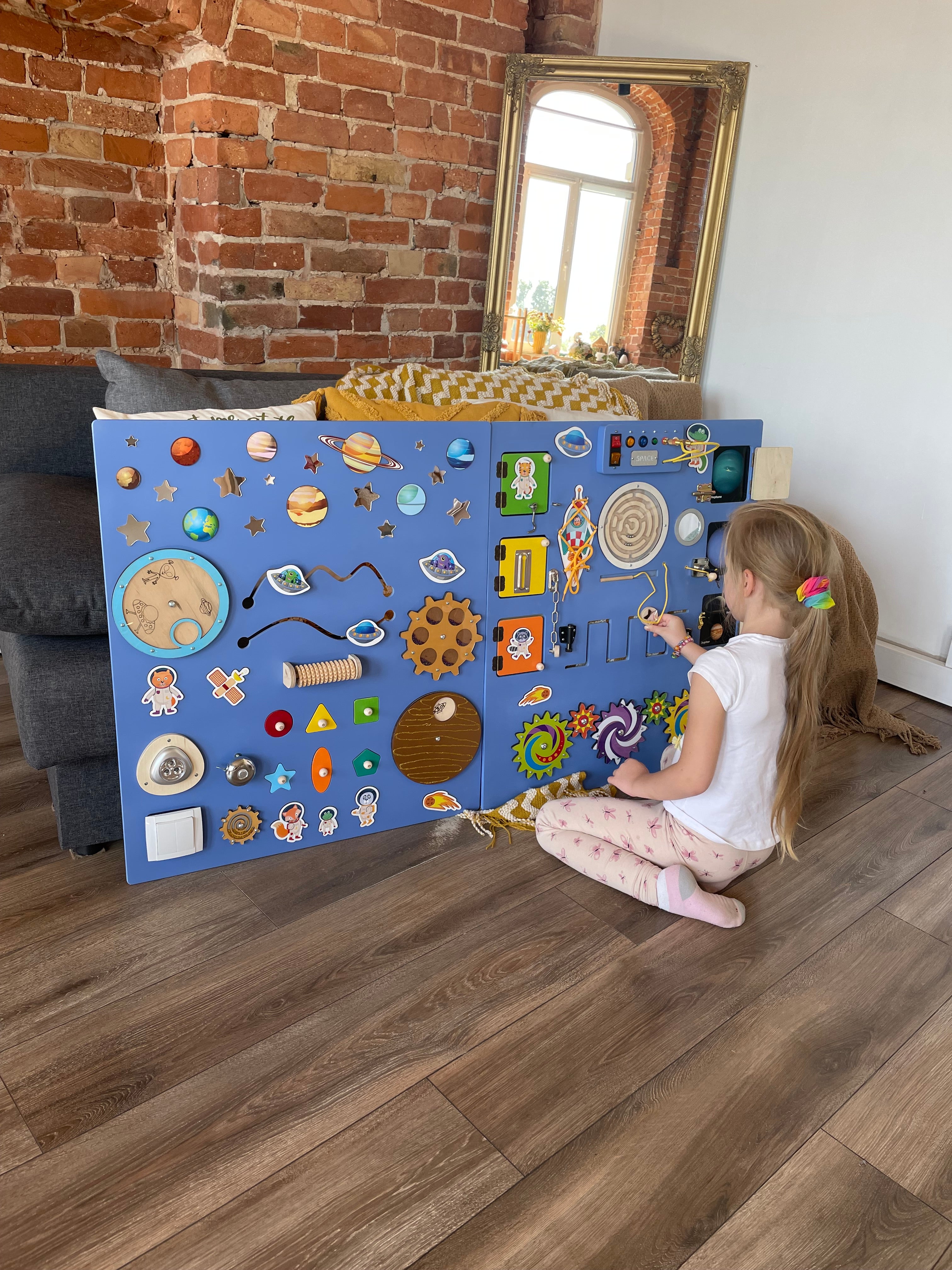 Sensory wall panels and busy boards – BAFSPACE